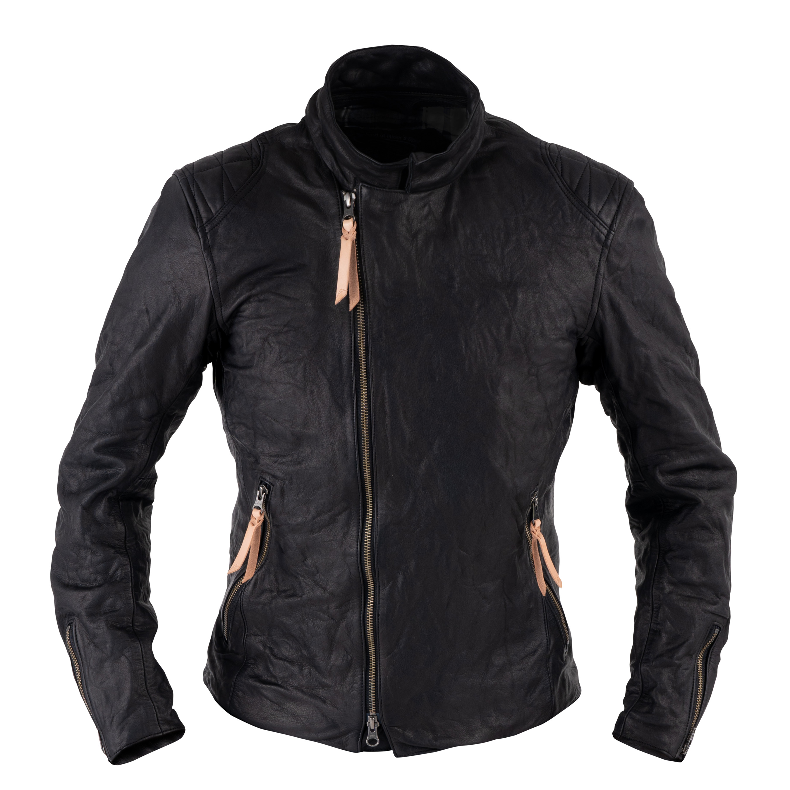 K-0714V UNFINISED V JACKET(vintage motorcycle leather jacket with ...