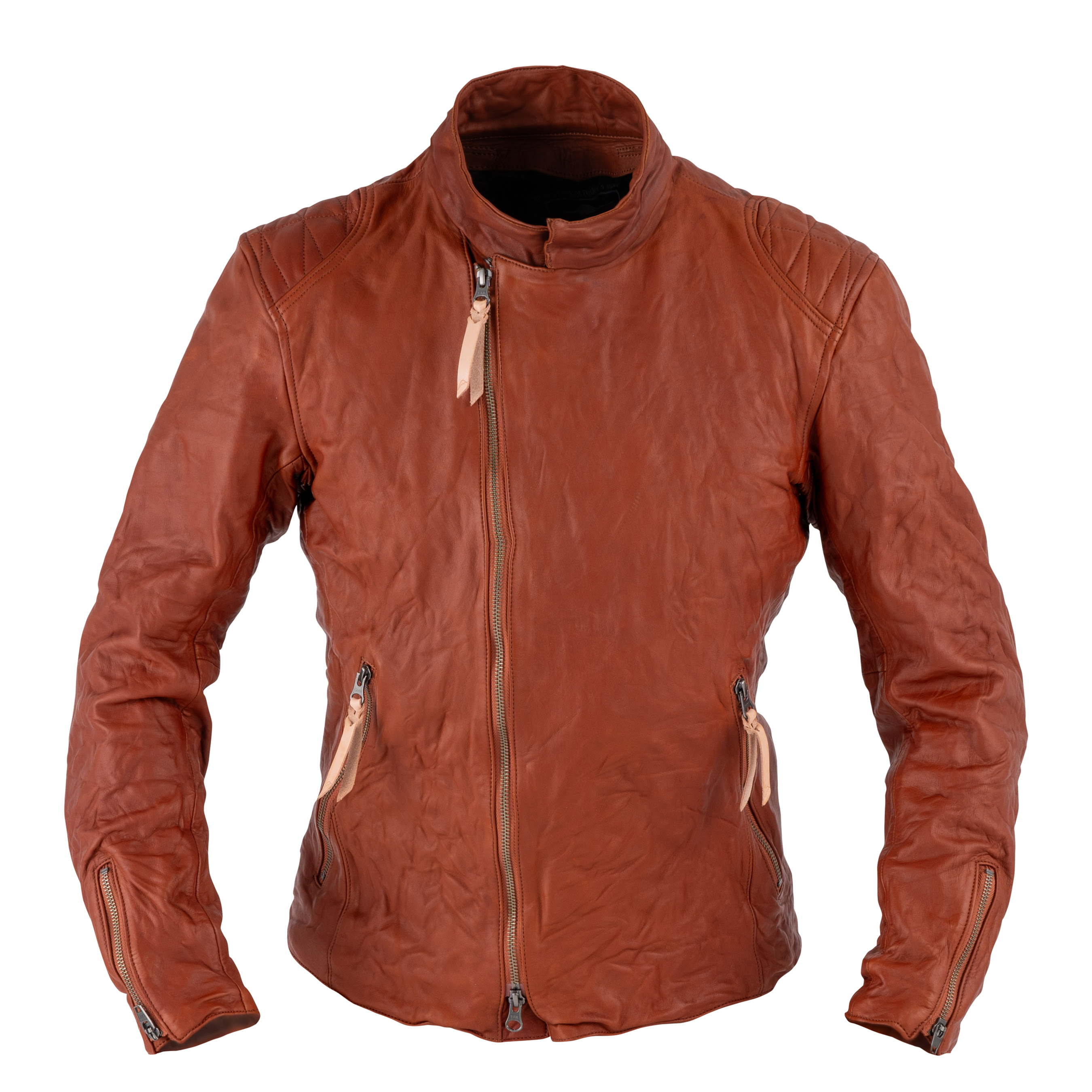 K-0714V UNFINISED V JACKET(vintage motorcycle leather jacket with ...