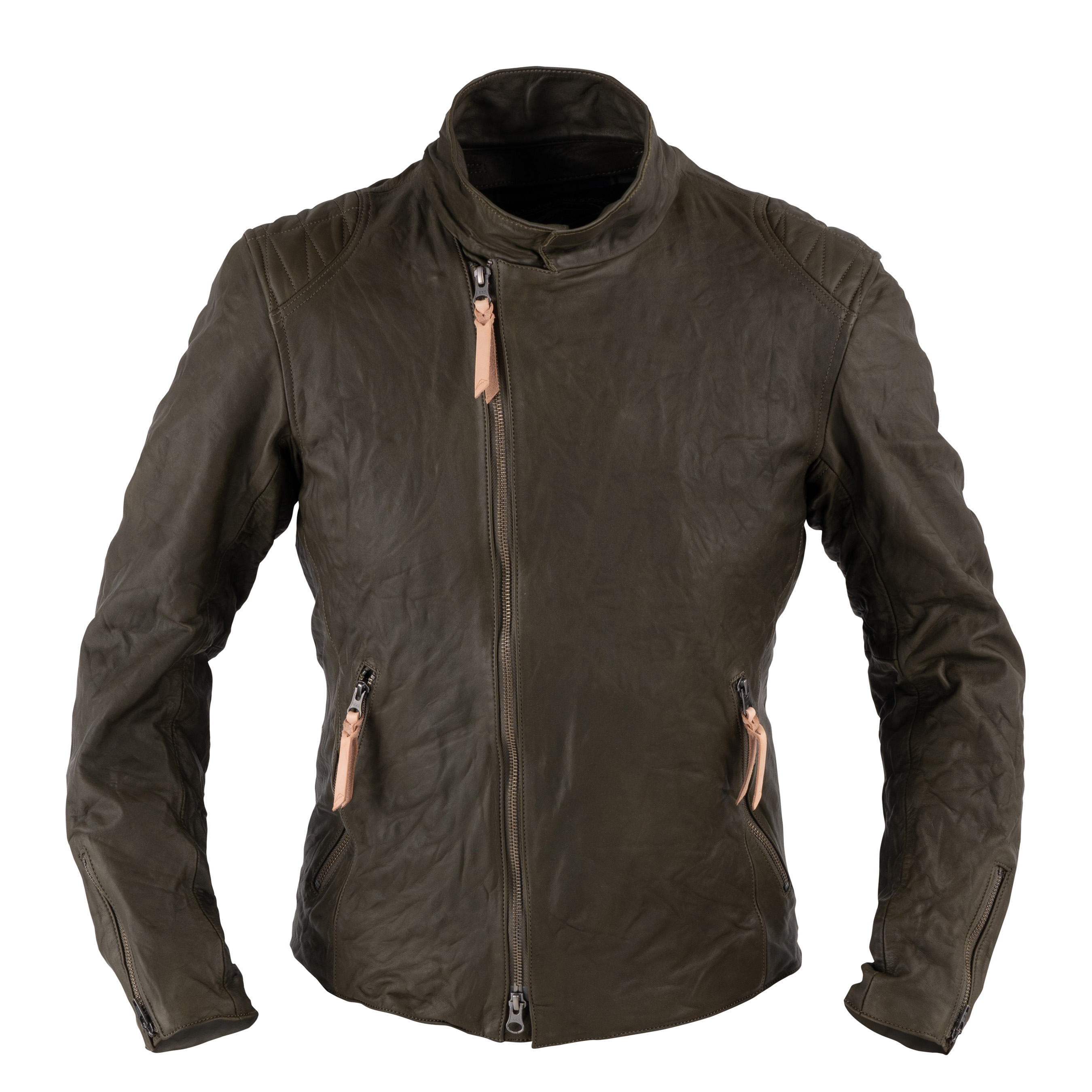 K-0714V UNFINISED V JACKET(vintage motorcycle leather jacket with ...